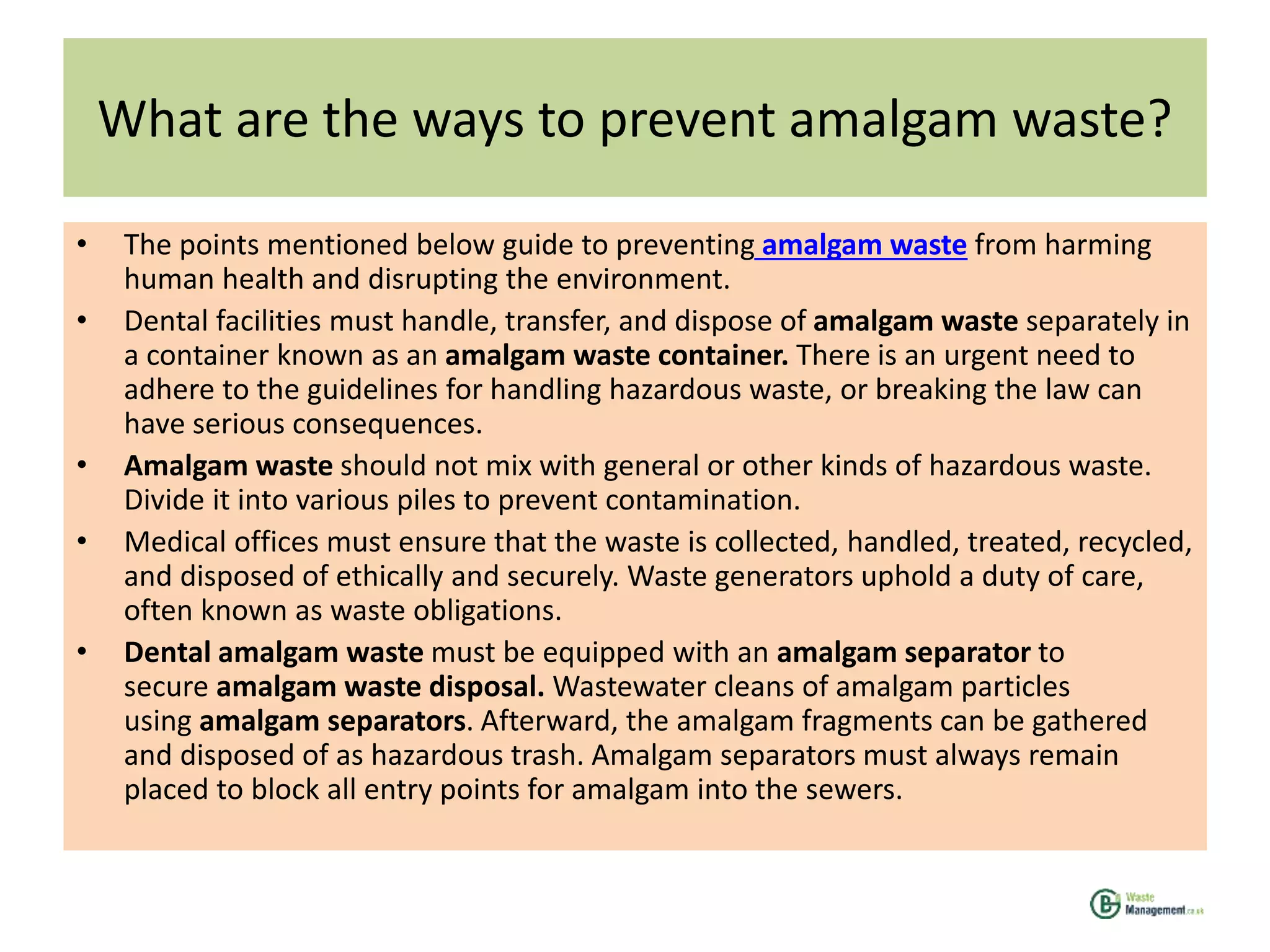 Amalgam Waste- What is so Severe About It.pptx