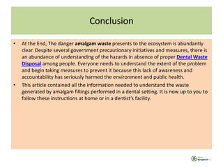 Amalgam Waste- What is so Severe About It.pptx