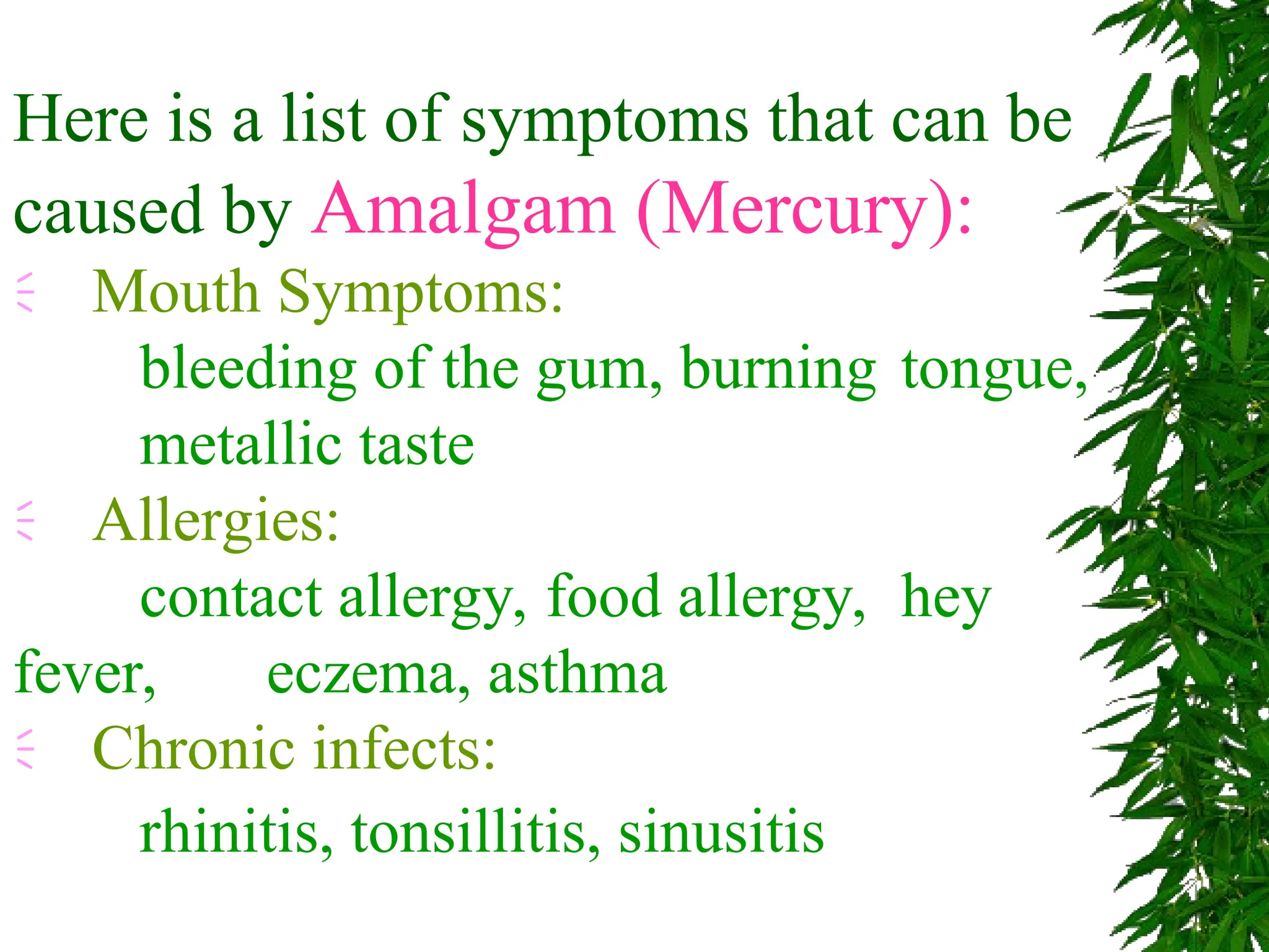 Amalgum Poisoning amalgam poisoning dental.ppt