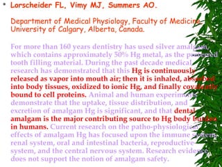 Amalgum Poisoning amalgam poisoning dental.ppt