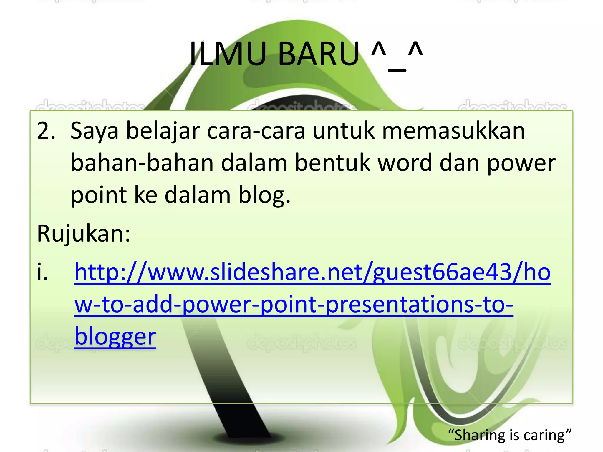 Ini Blog Saya | PPTX