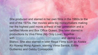 Amalia Fuentes, life, Biography, Career and Story | PPTX