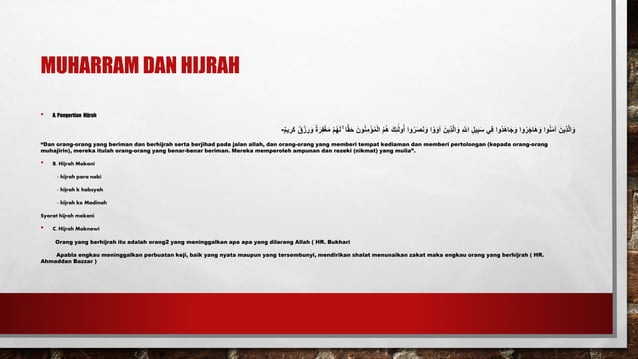Amaliah muharram & hijrah | PPT
