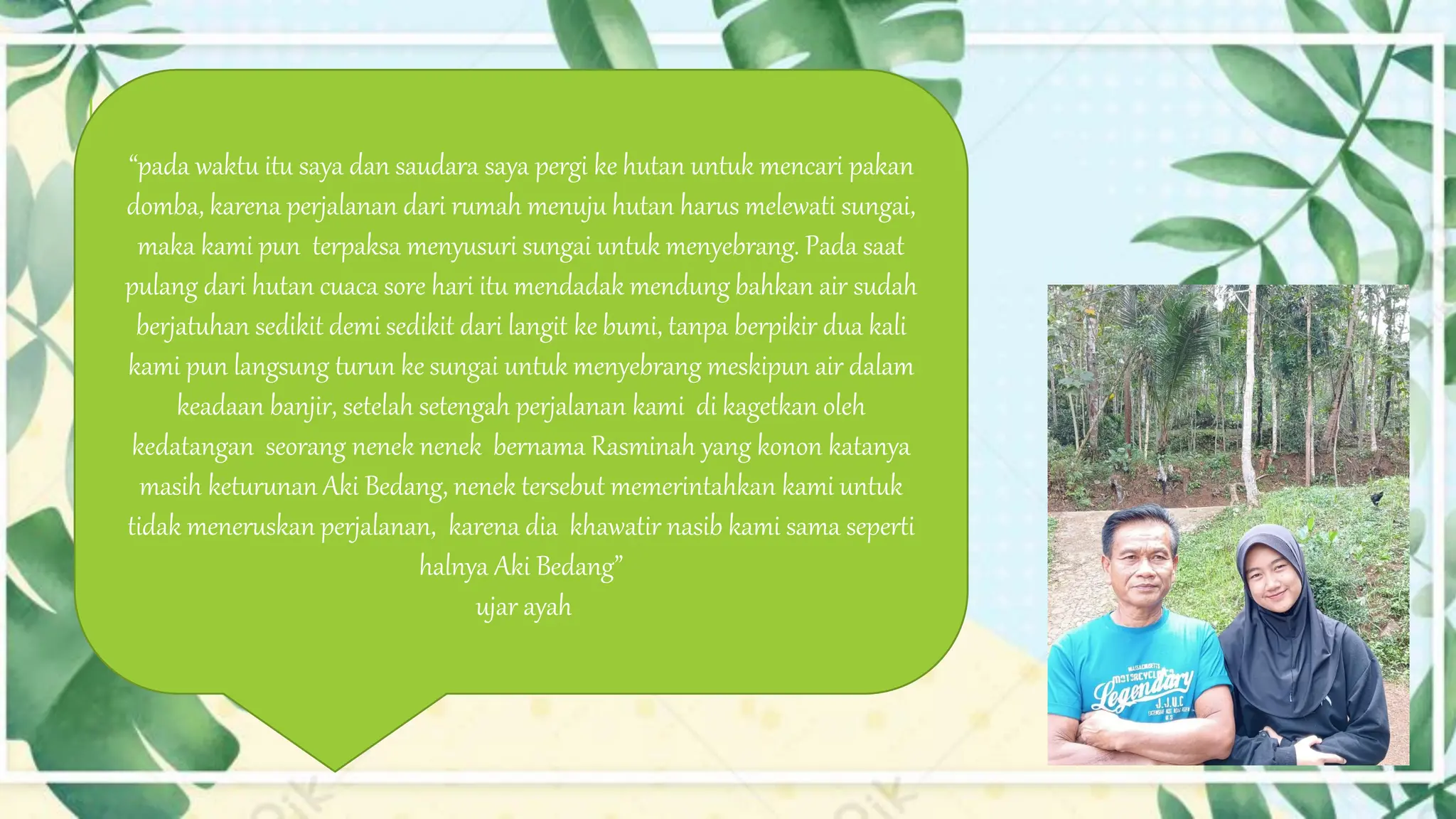 LEGENDA SUNGAI AKI BEDANG (CISADAP) | PDF