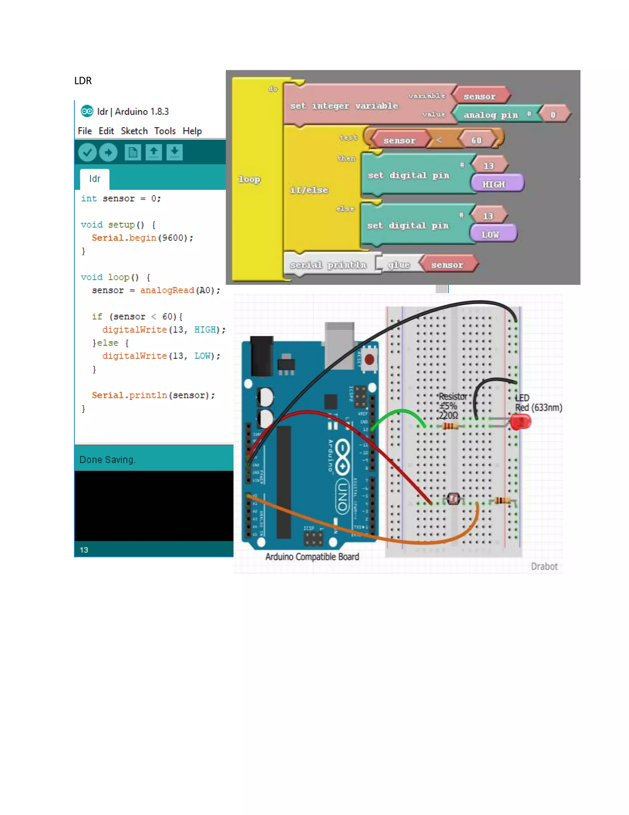 REKA BENTUK ELEKTRONIK TINGKATAN 2-Amali arduino | DOCX