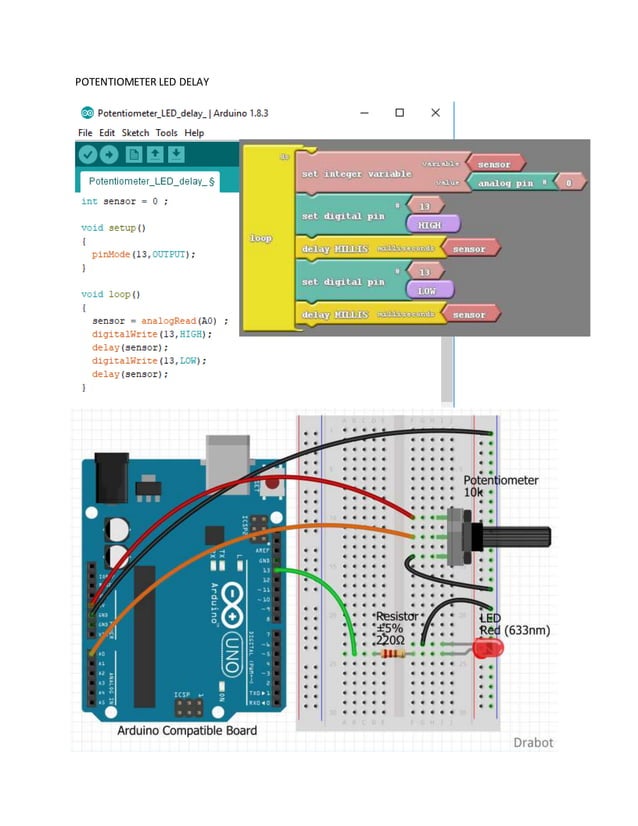 REKA BENTUK ELEKTRONIK TINGKATAN 2-Amali arduino | DOCX