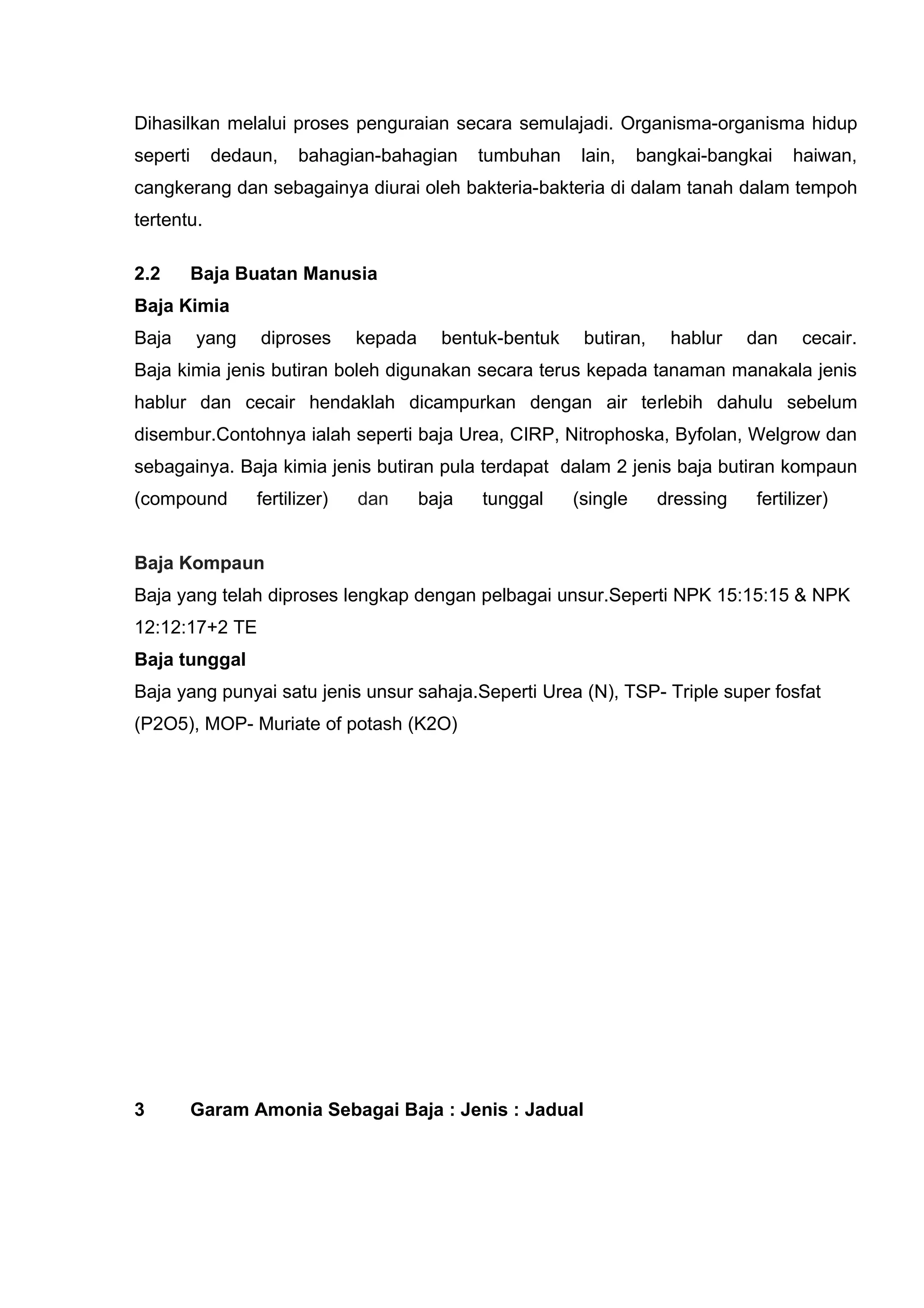 Amali asid sulfurik dan garam ammonia | PDF