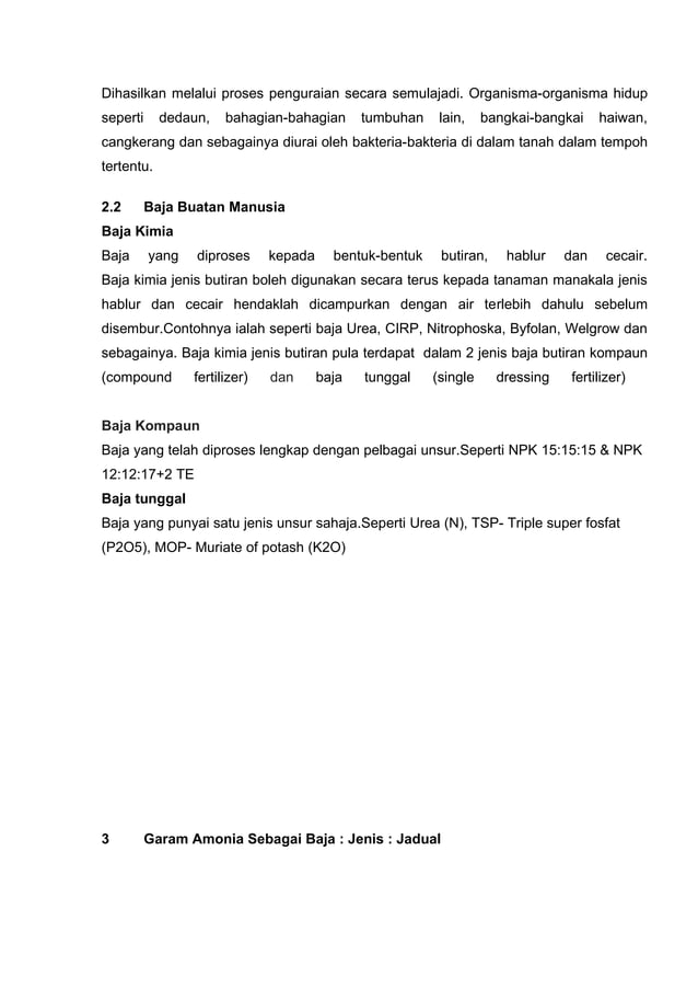 Amali asid sulfurik dan garam ammonia | PDF