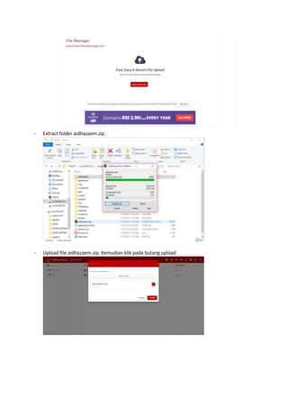 Amali Webhost - Assignment Ecommerce Installation for free hosting | PDF