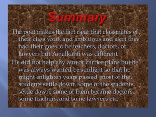 Amalkanti | PPTX | Poetry | Books and Literature