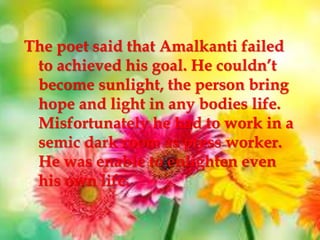 Amalkanti | PPTX | Poetry | Books and Literature