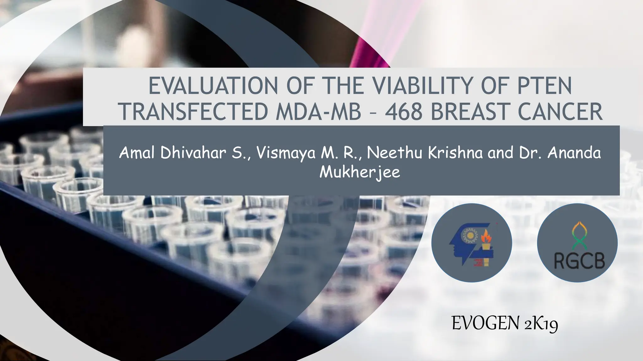Evaluation of the Viability of PTEN Transfected MDA-MB-468 Breast ...