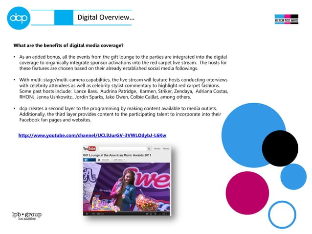 LPB Group and DCP American Music Awards Backstage Lounge | PPT