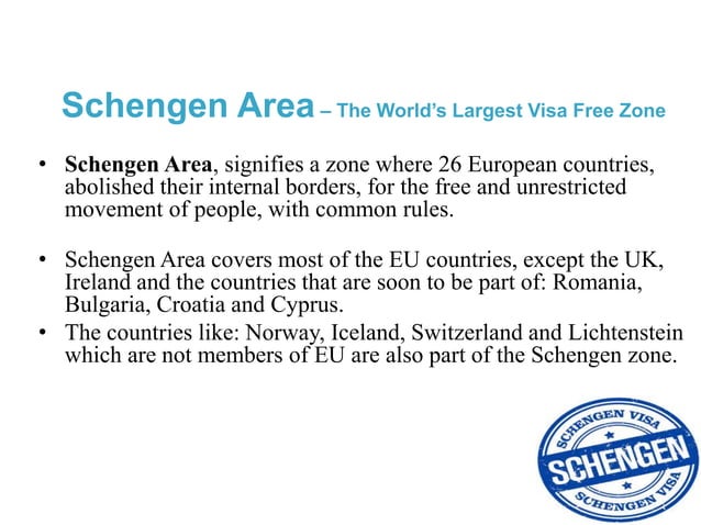 SCHENGEN COUNTRIES,SCHENGEN VISA IMPORTANCE AND ITS TYPES | PPTX