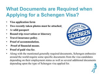 SCHENGEN COUNTRIES,SCHENGEN VISA IMPORTANCE AND ITS TYPES | PPTX