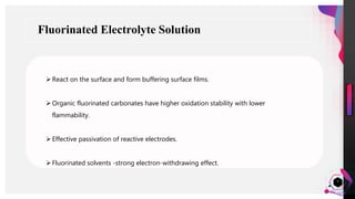 Electrolyte Solutions for Rechargeable Li-Ion Batteries Based on ...