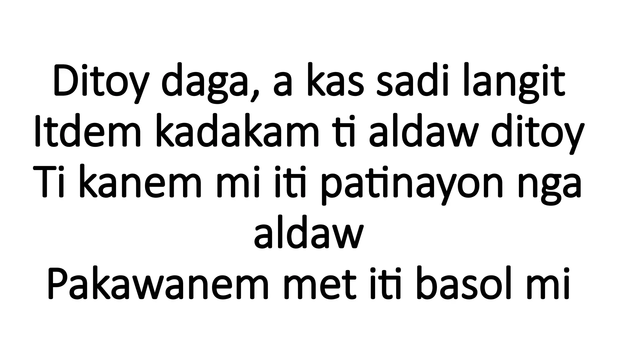 ILOCANO PRAYER Mamatiak, Amami, Ave Maria, Gloria | PPTX