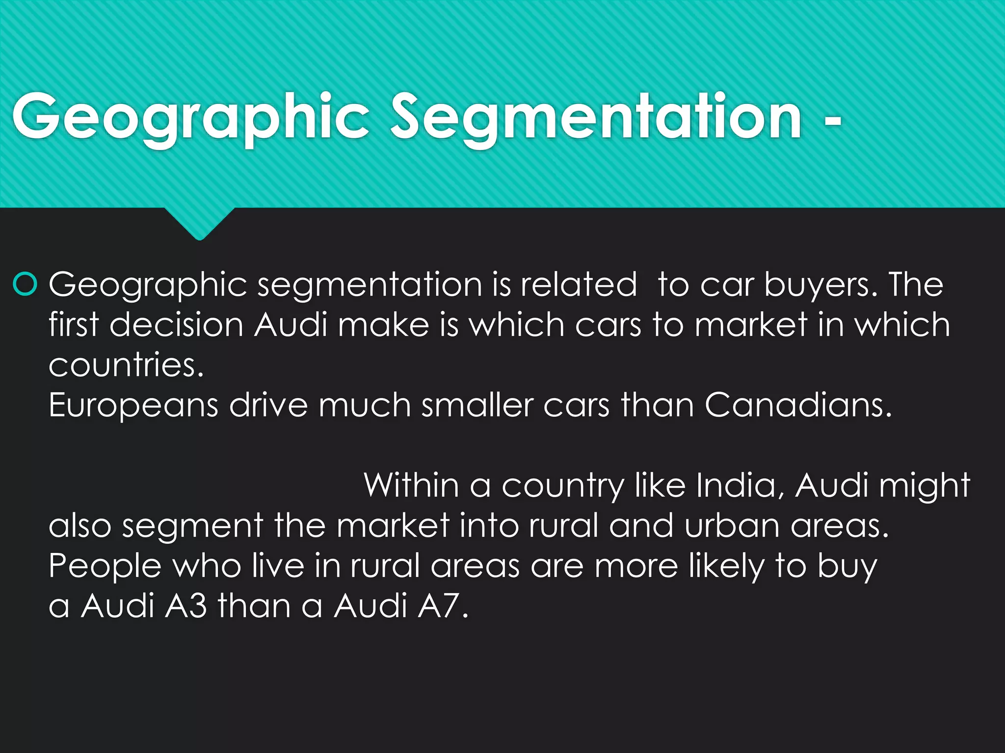 Audi Marketing Segmentation Presentation | PPTX