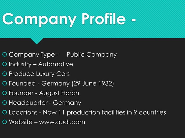Audi Marketing Segmentation Presentation | PPTX | Automotive Industry ...