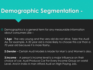 Audi Marketing Segmentation Presentation | PPTX