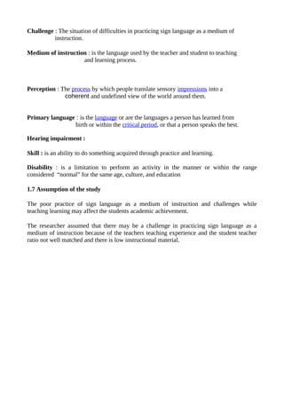 Sign language as a medium of instruction | ODT