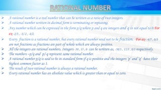 rational number | PPTX