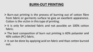 Presentation on Textile Printing | PPTX | Needlework | Arts and Crafts