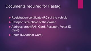 Fastag | PPTX