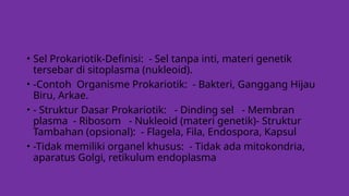 Sel , jaringan , organ , sistem ... ilmu biomedik dasar | PPTX