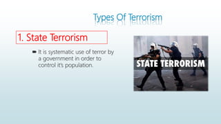Presentation on terrorism & its effect | PPTX