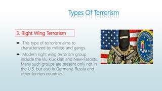 Presentation on terrorism & its effect | PPTX