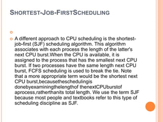 Aman 16 os sheduling algorithm methods.pptx | Operating Systems | Computer Software and Applications