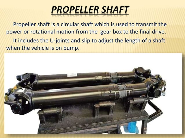 RSB Transmission Limited, Jamshedpur Title – Propeller Shaft Assembly.pptx