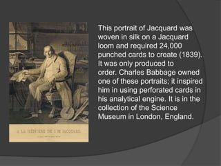 PPT ON JOSEPH MARIE JACQUARD | PPTX