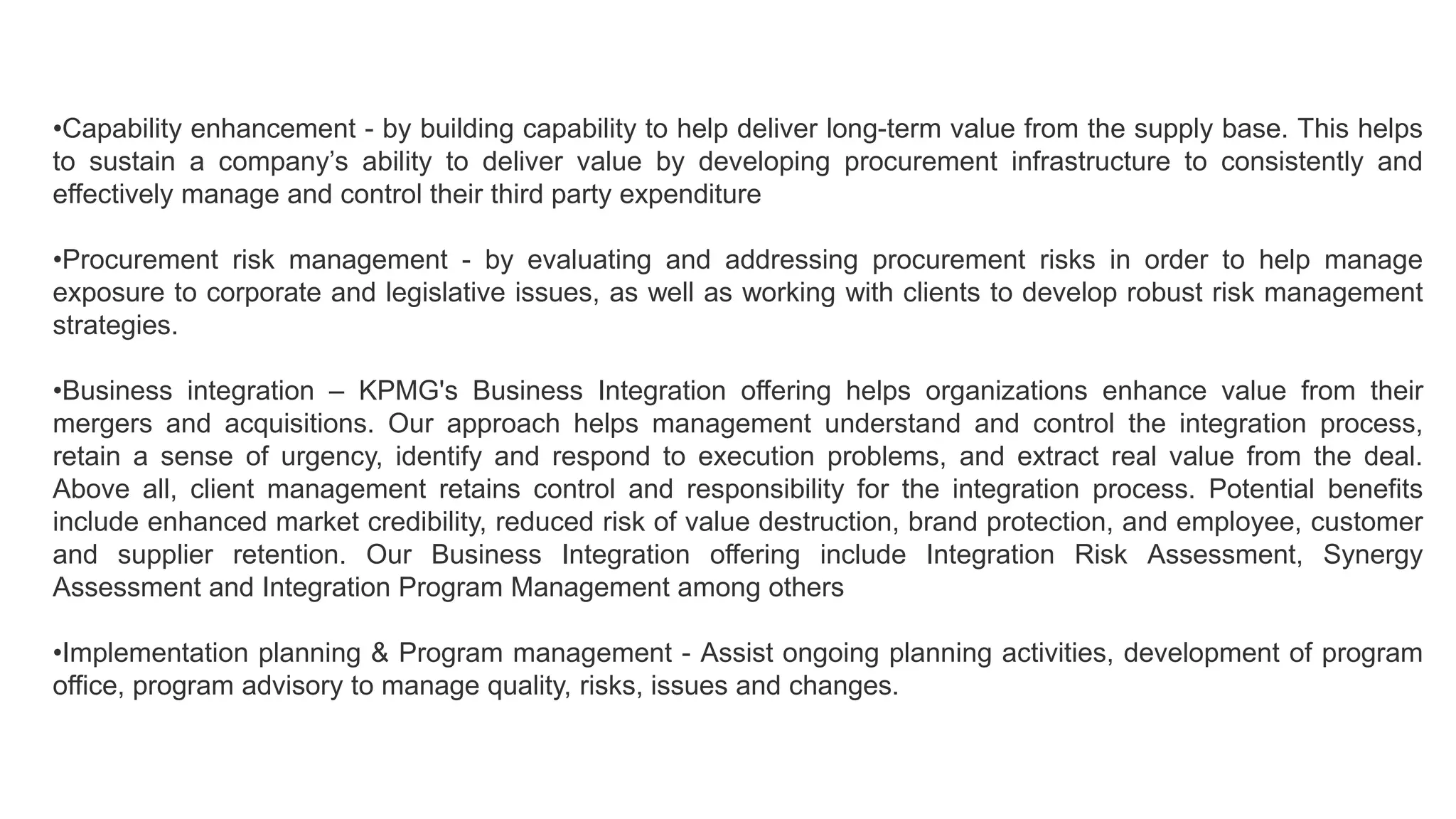 A management overview on kpmg global | PPTX