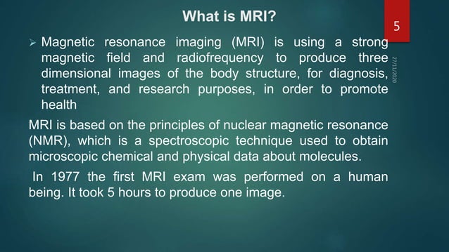 Brief about MRI and its Brief History | PPT