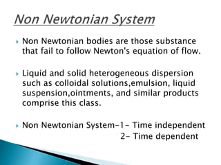 non newtonian system | PPTX | Physics | Science