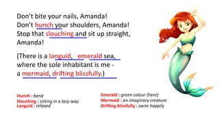 Amanda (Class 10 Poem) is a story about a girl who is constantly nagged ...