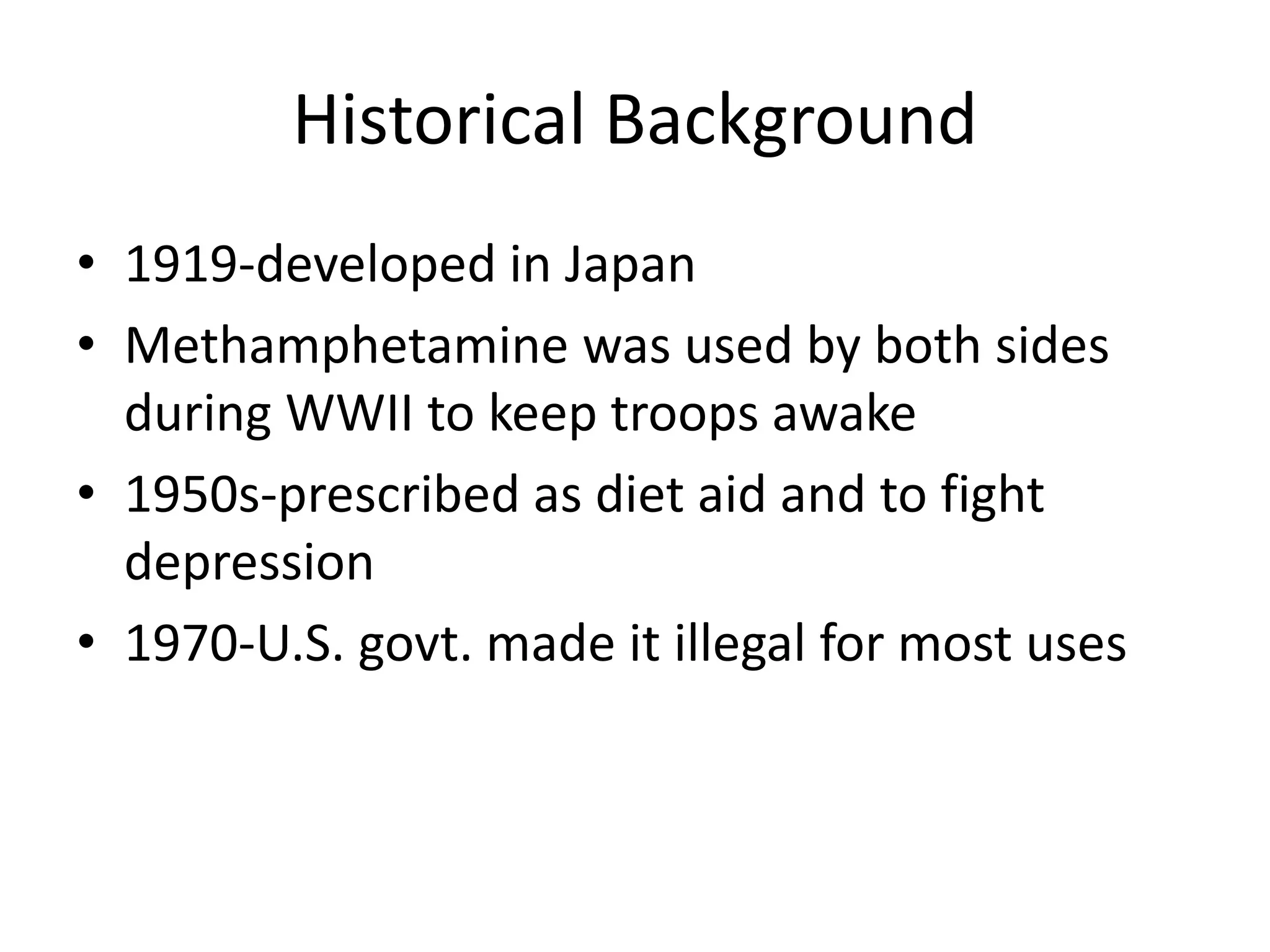 Facts About Methamphetamine Mary Pat Higley, PharmD,MBA | PPTX