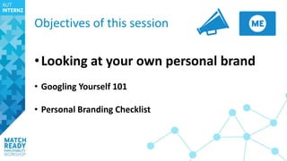 A quick lesson in Social Media and Personal Brand for University ...