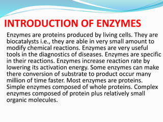 ENZYMES PRESENTATION | PPT