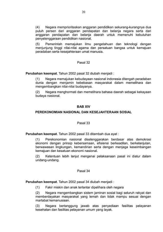Amandemen uud 45 nkri | PDF