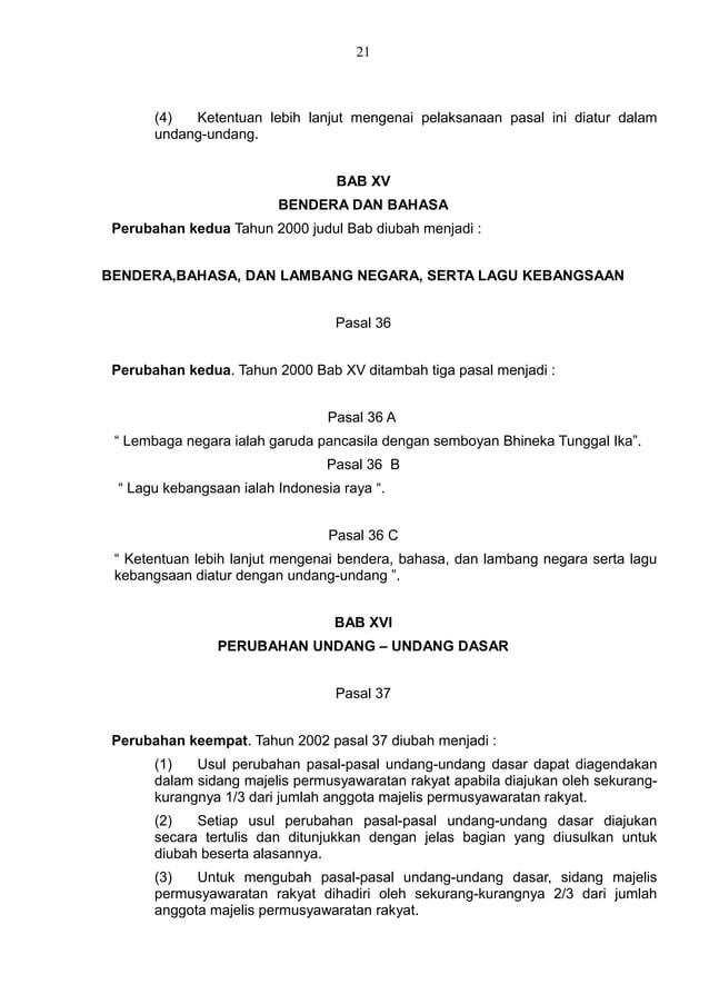 Amandemen uud 45 nkri | PDF