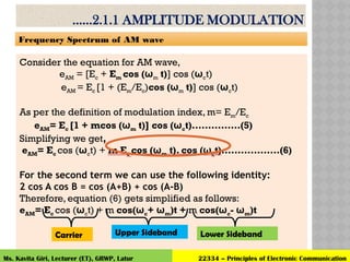 AM and FM modulation.pptx - this presentation shows the fundamentals ...