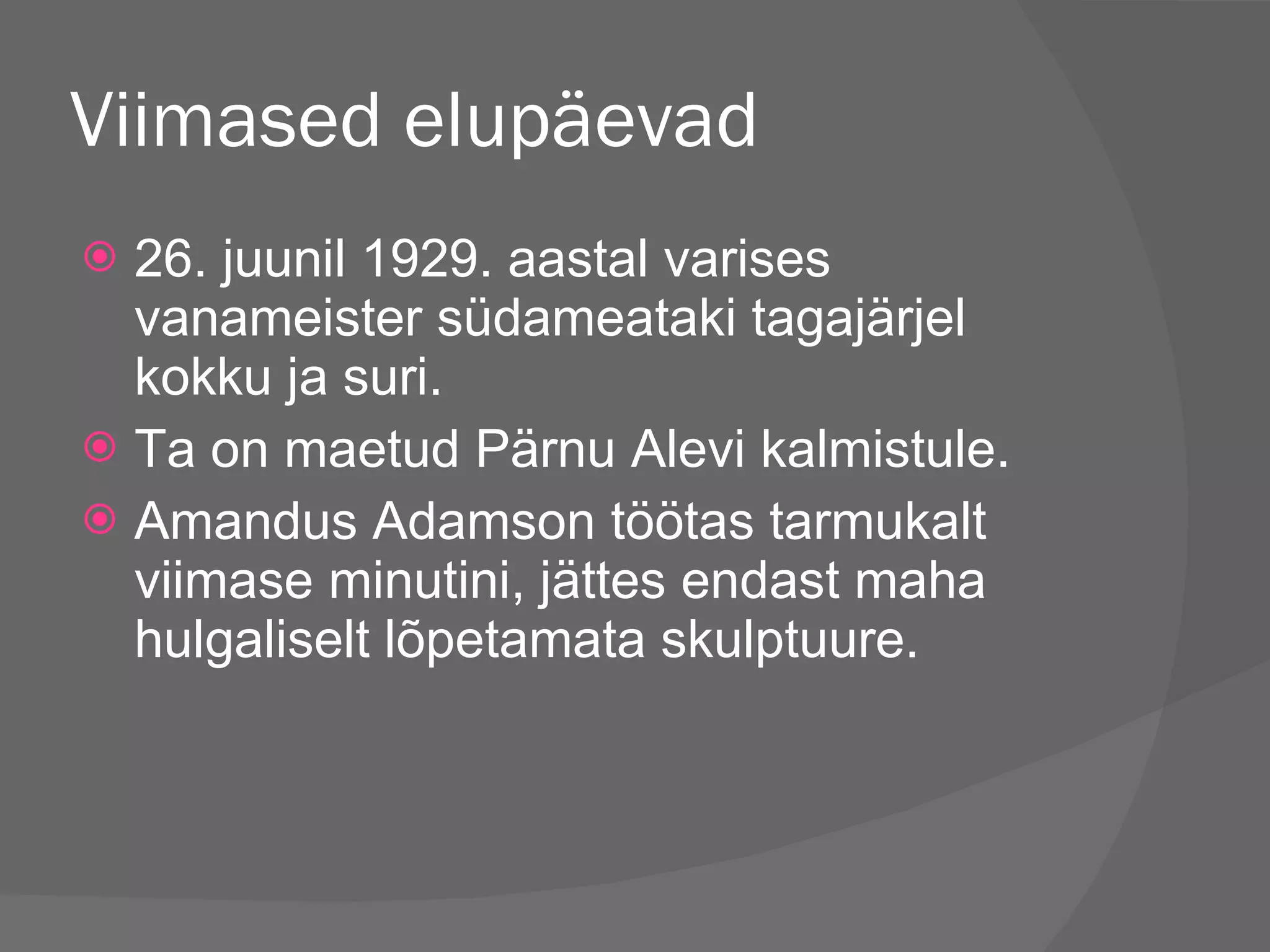 Amandus Adamson | PPT