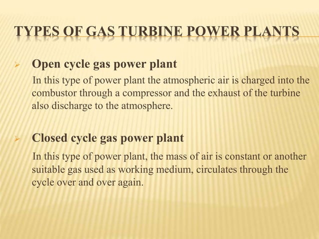 Basic Scheme Open Cycle Gas Turbine Plant | PPTX | Power and Energy ...
