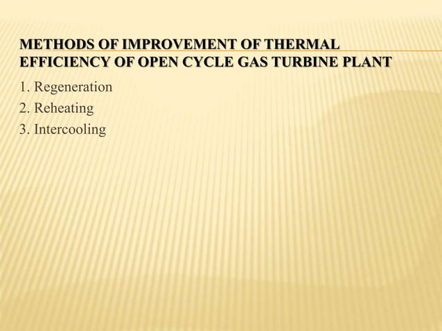 Basic Scheme Open Cycle Gas Turbine Plant | PPTX | Power and Energy ...