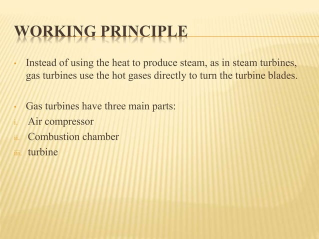 Basic Scheme Open Cycle Gas Turbine Plant Pptx