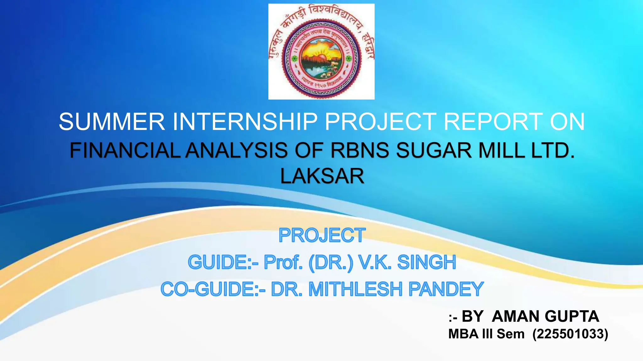 AMAN GUPTA SUMMER INTERNSHIP PROJECT REPORT.pptx | Stocks and Bonds ...