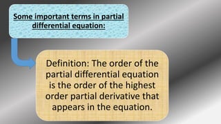 Histroy of partial differential equation | PPTX